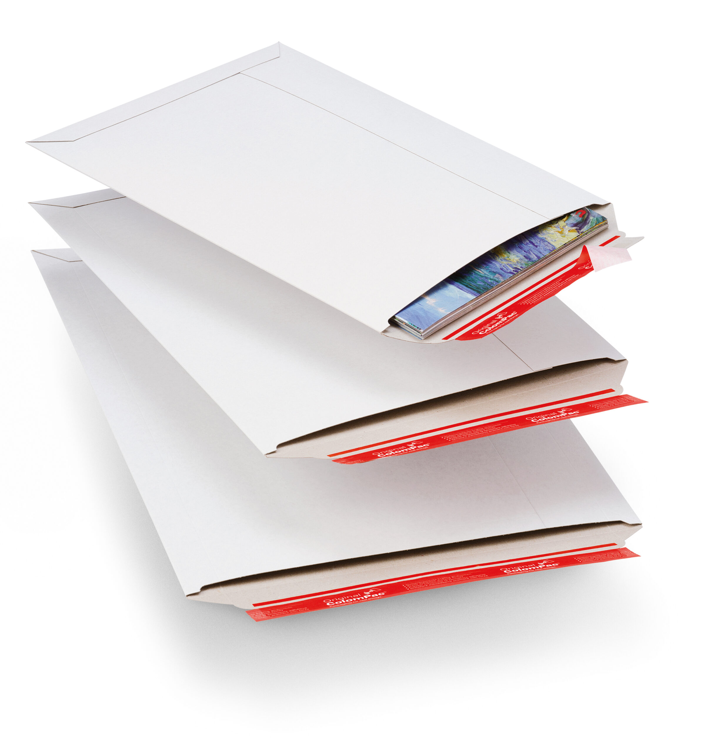 Enveloppe pochette carton rigide blanche ColomPac® 245 x 345 x -30 ...