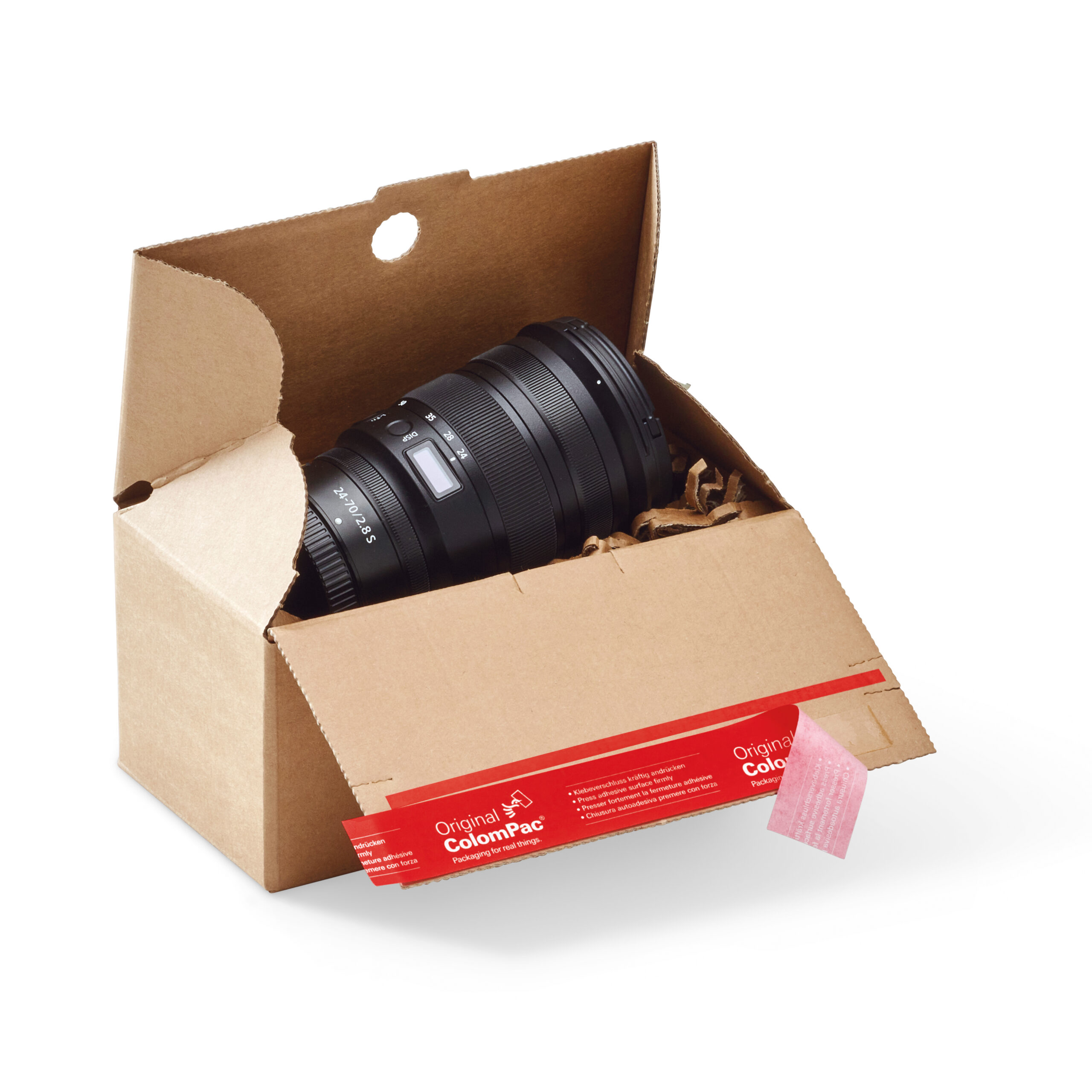 Carton pliage en Z fond auto double cannelure ColomPac® 215 x 115 x 100 ...